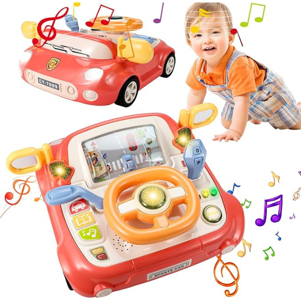 Interaktyvus simuliatorius - vaikiškas vairavimo žaislas – Pigumelis.lt